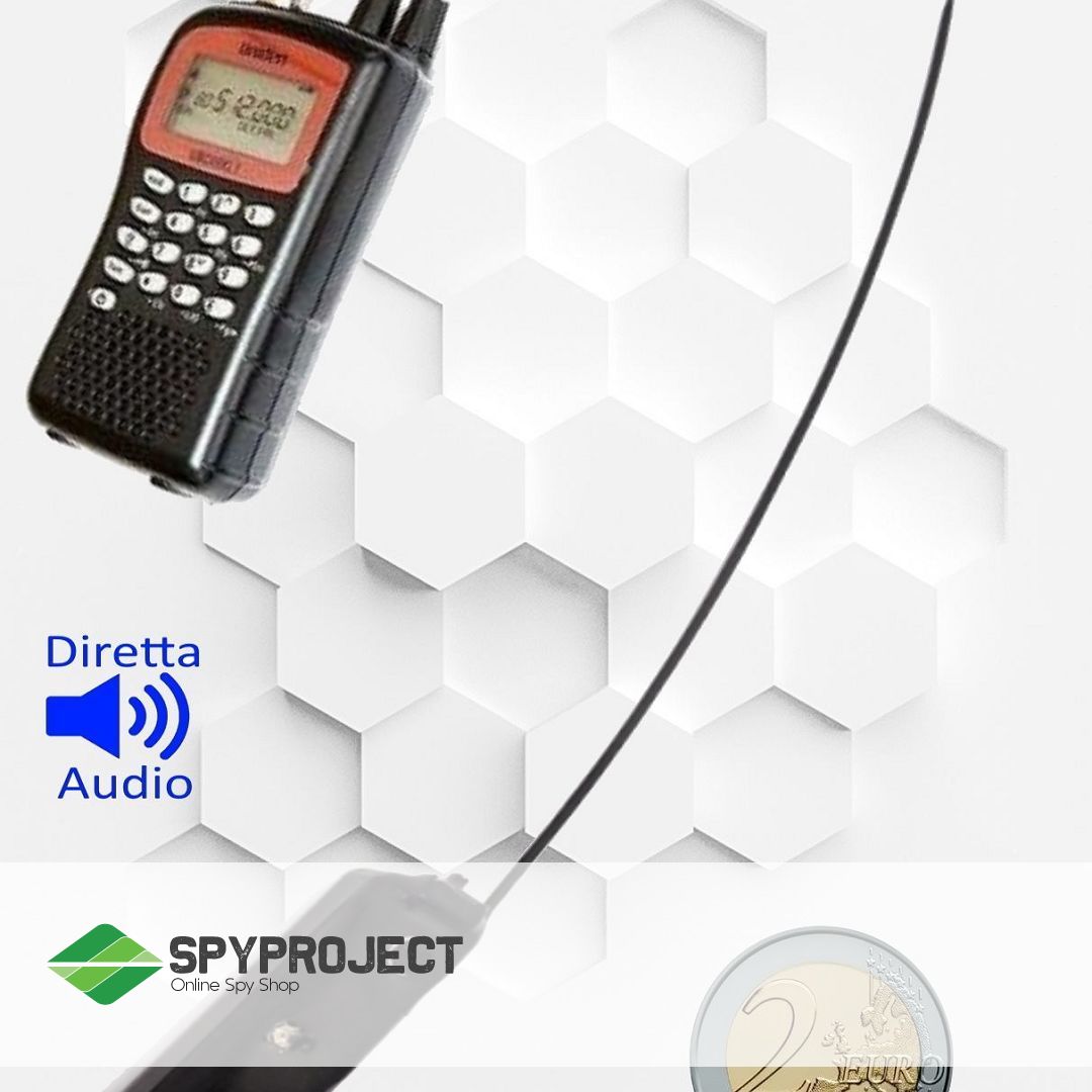 Microspia ambientale con ricevitore professionale